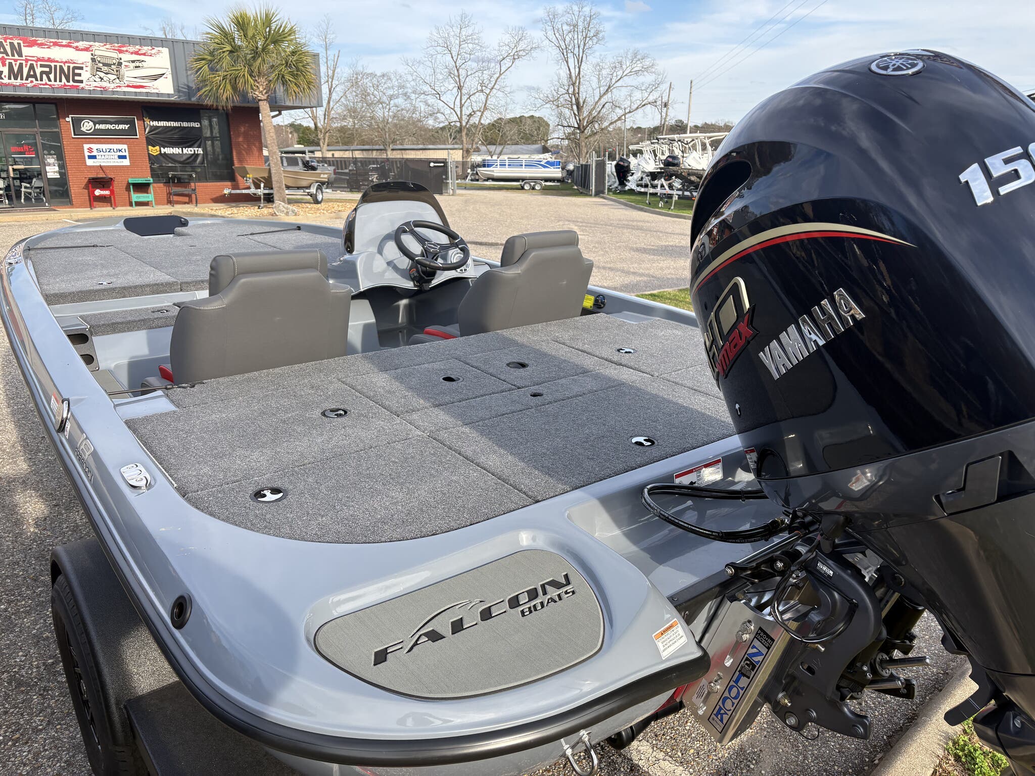 Bass Boat - 2025 Falcon 18 Freedom | Motor & Keel