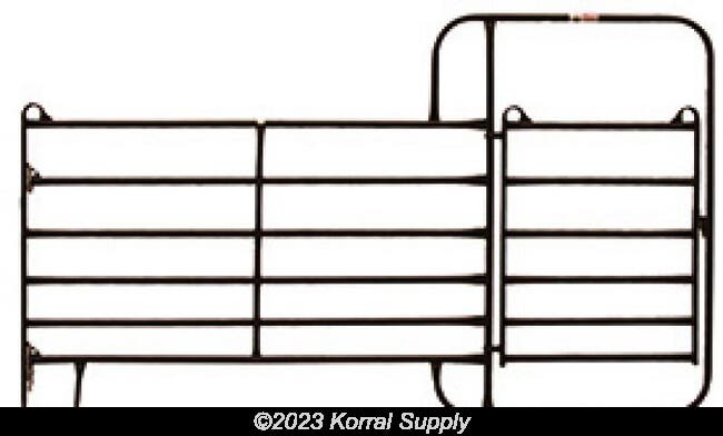 Priefert 12' Utility "walk thru" Panel